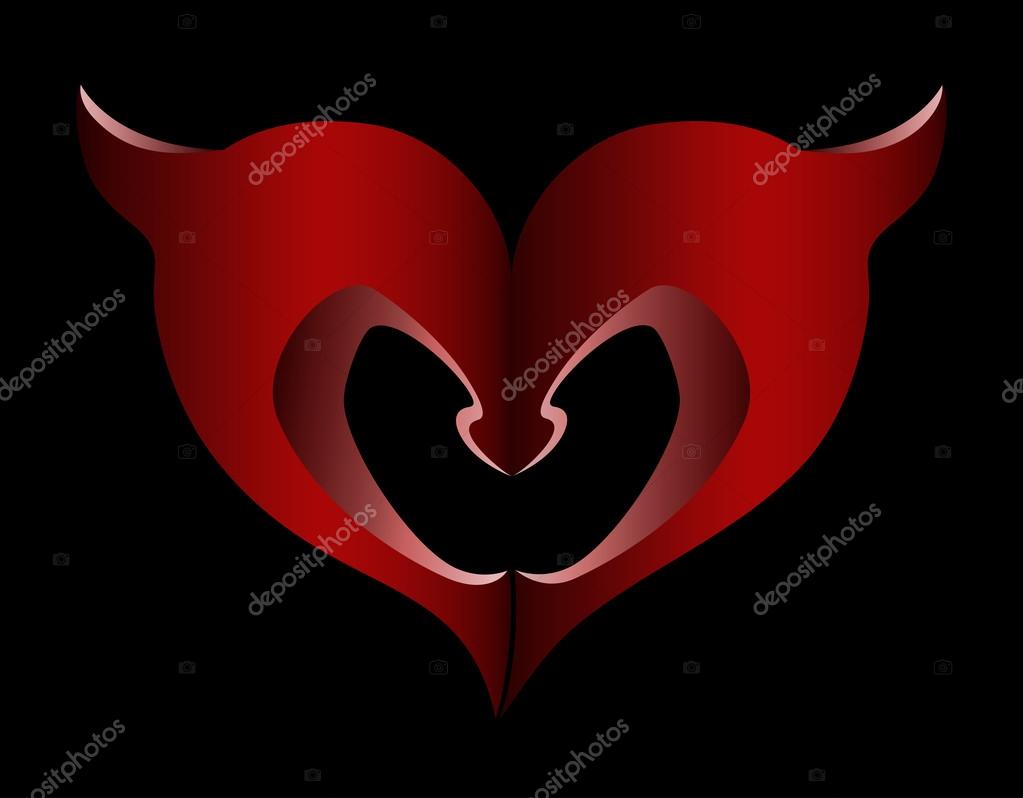 Evil Heart With Wings
