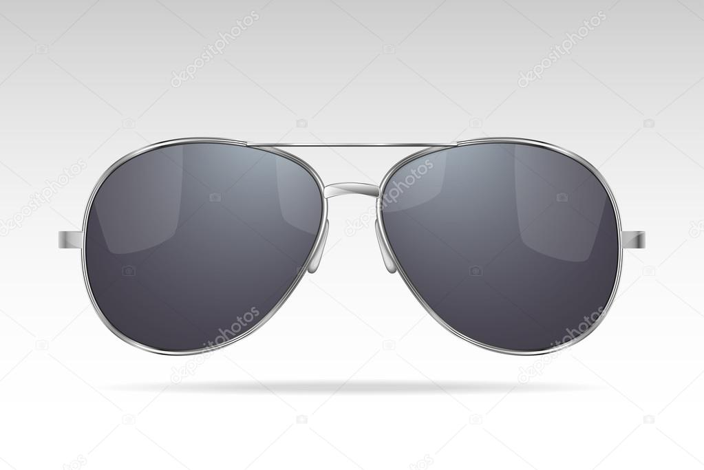 Sunglasses. (gradient, transparent objects). Vector illustration Stock ...
