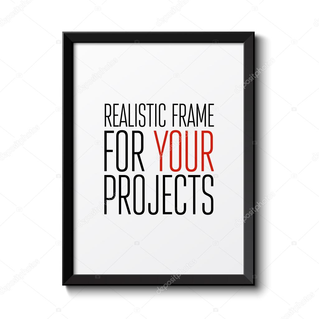 Realistic frame. Perfect for your presentations. Stock Vector Image by ...