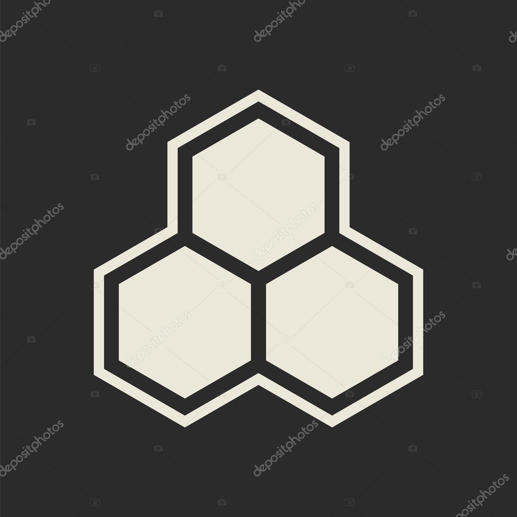 Hexagon icon. Honeycomb Stock Vector Image by ©Aleksandrsb #48248259