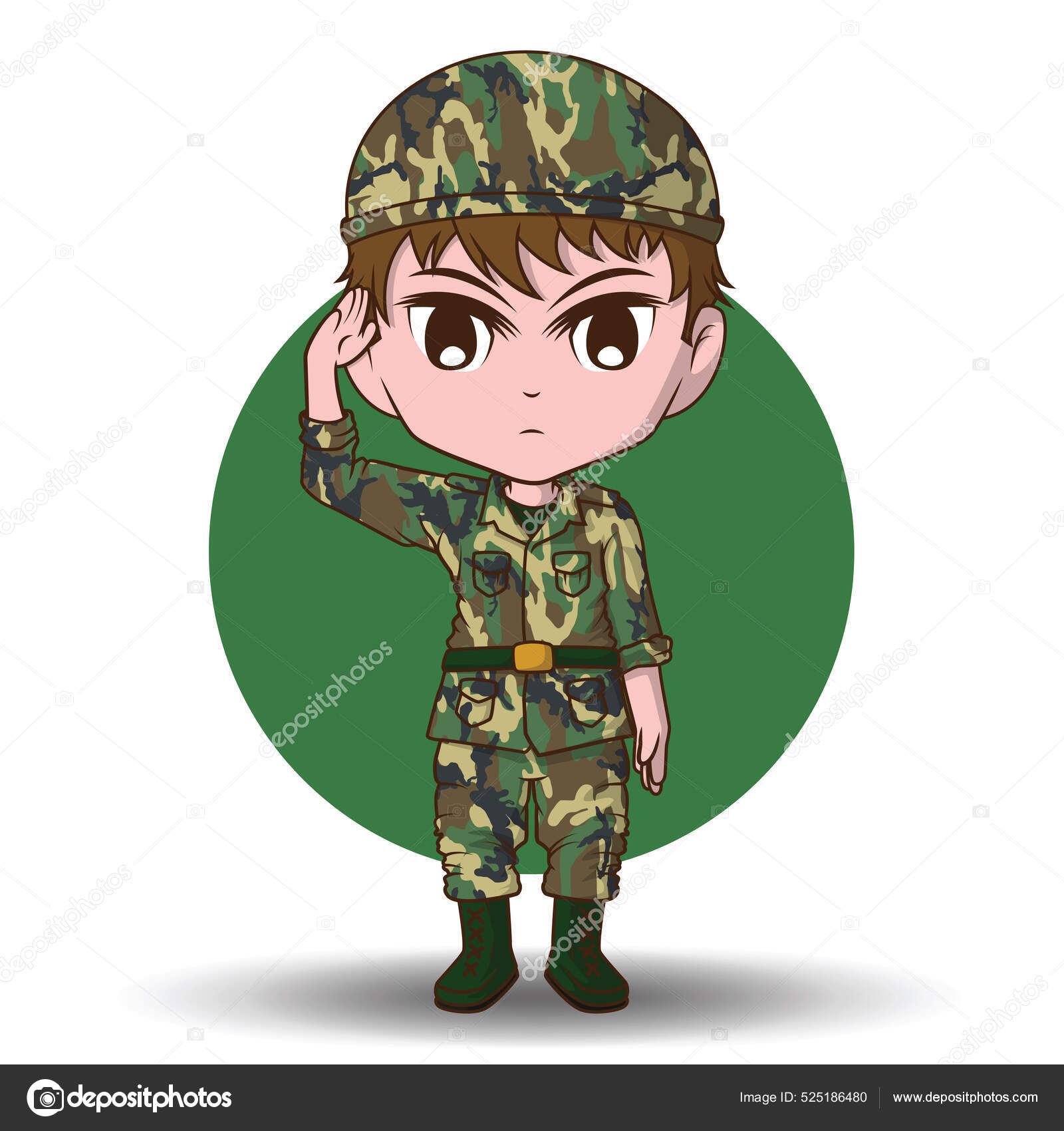 Dibujos Animados De Soldado Militar