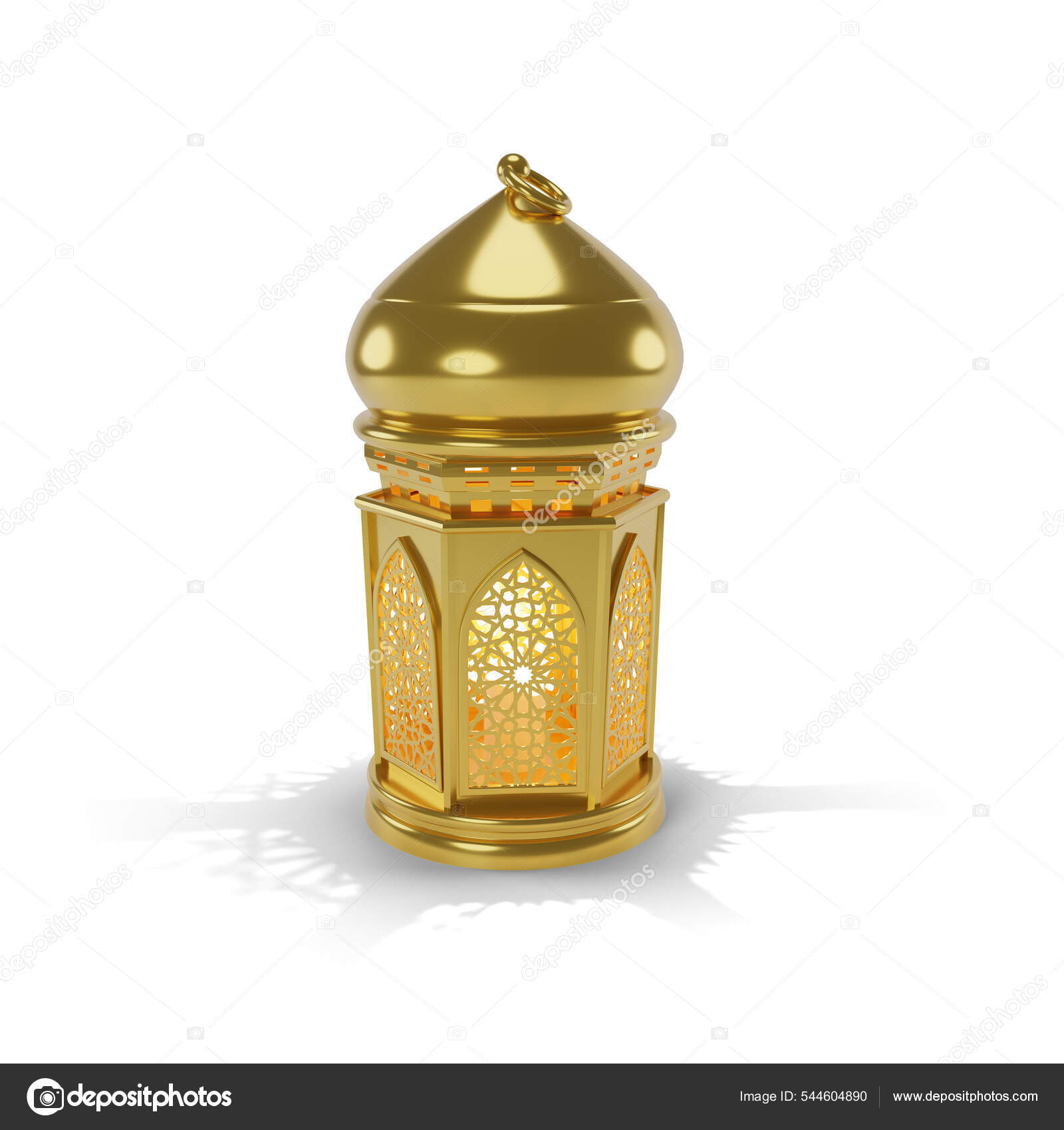 Render Islam Lamp Decoration Clipping Paht — Stock Photo © arrat ...