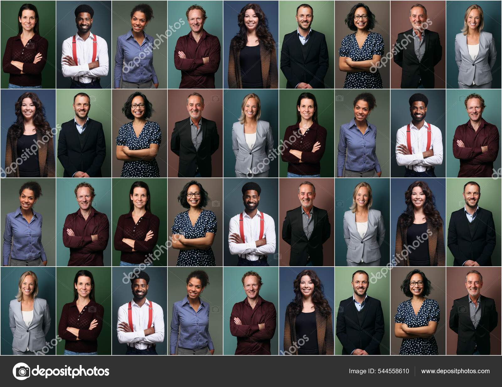 Beautiful happy people in front of a background Stock Photo by ©Djomas ...