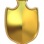 Gold shield Stock Photo by ©gl0ck 10486884