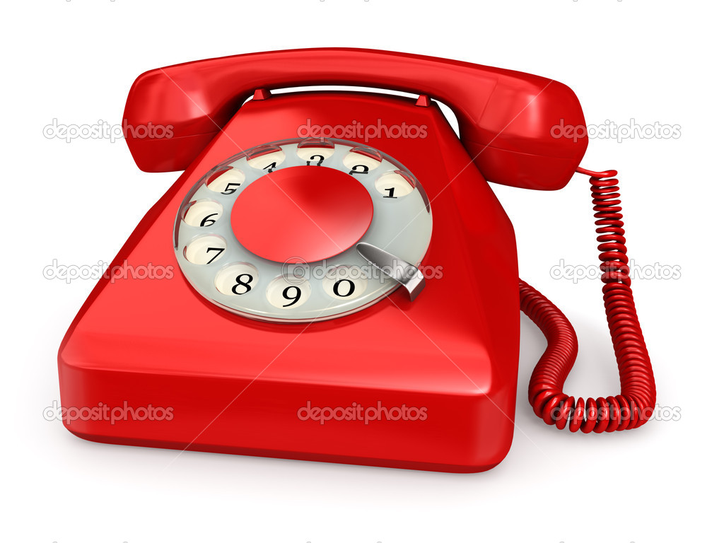 rode telefoon — Stockfoto © gl0ck #13371104