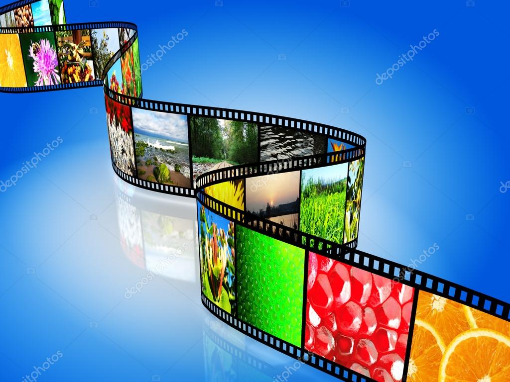 Colourful Film Strip Background