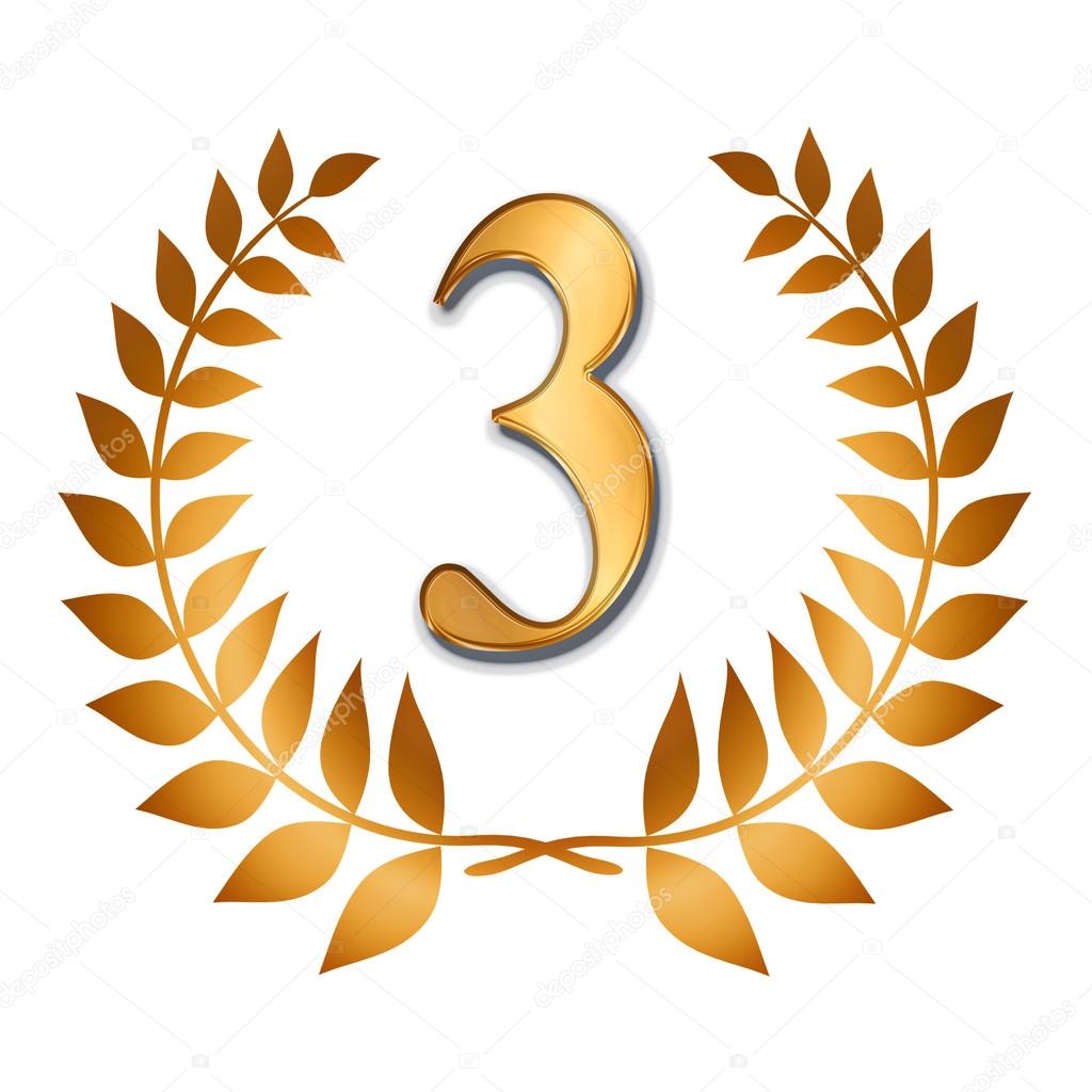 etiqueta ganador bronce - tercer lugar — Fotos de Stock © gl0ck #29639929