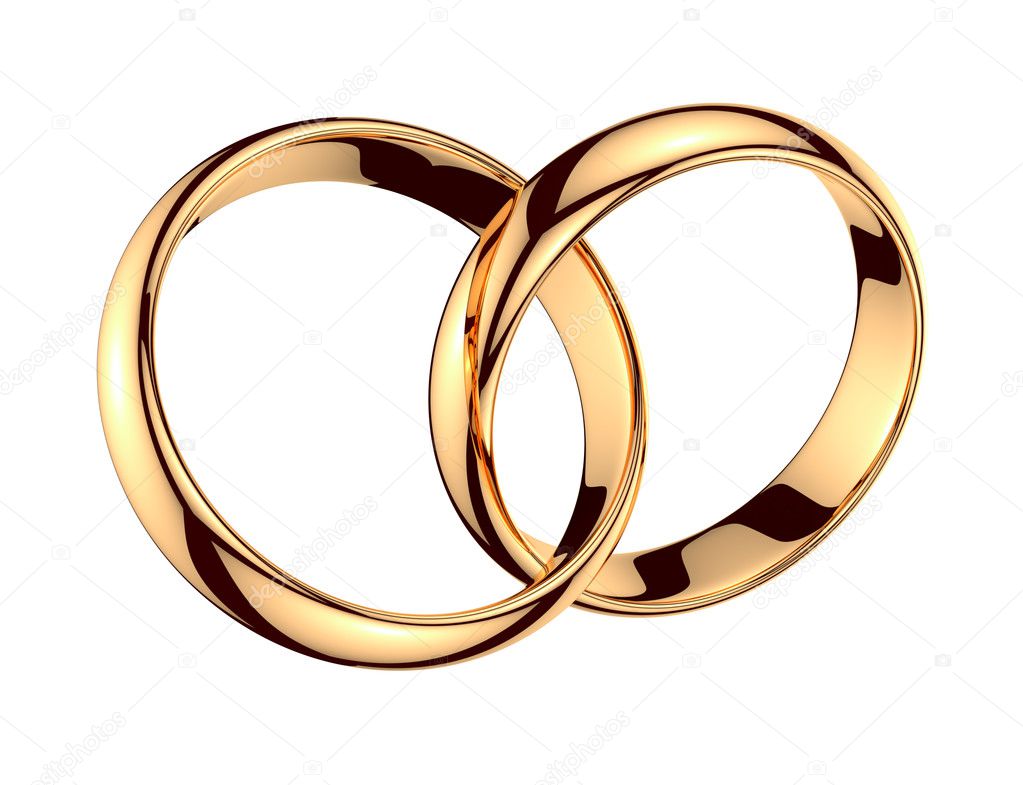 Pair of golden rings Stock Photo by ©gl0ck 33435361