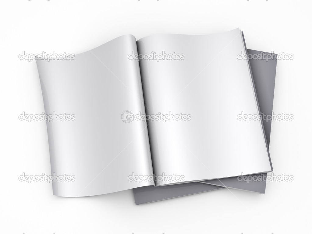 Magazine blank page template Stock Photo by ©gl0ck 35210443