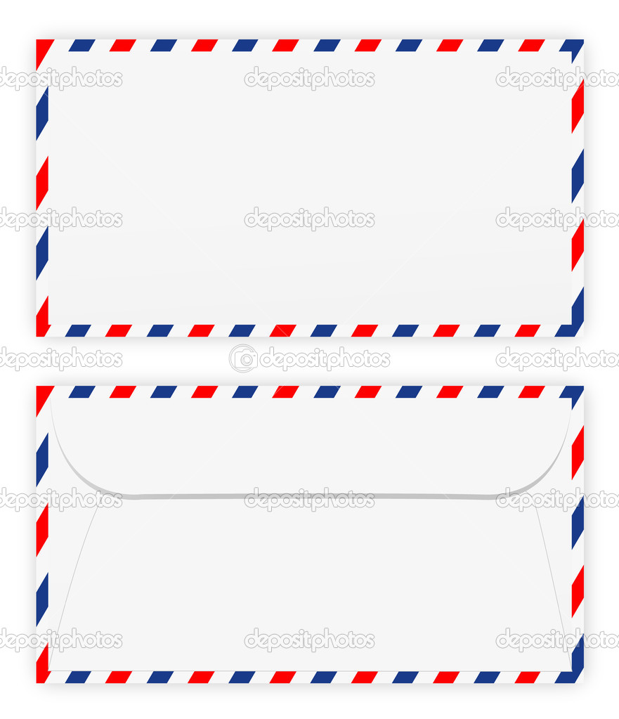 Front and back of envelope Stock Vector by ©pockygallery 12650500