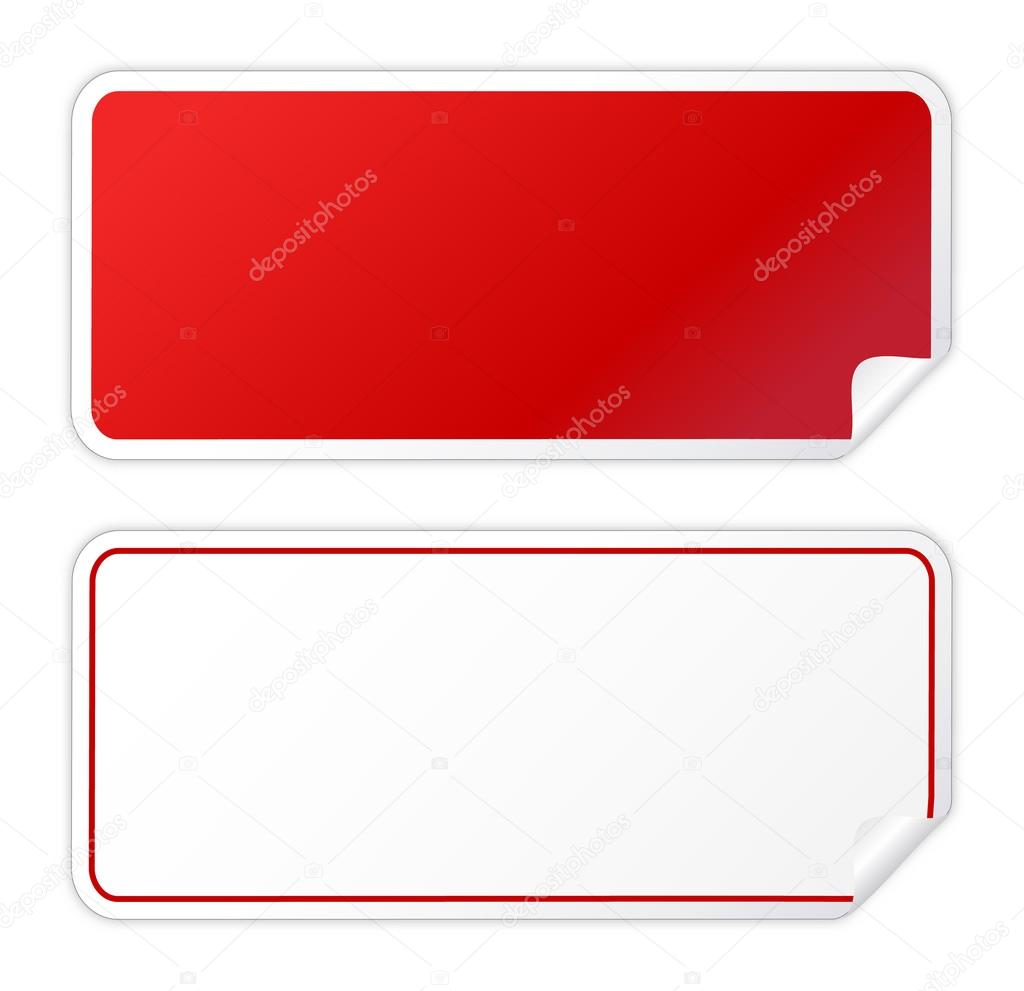 Black red sticker Stock Vector Image by ©pockygallery #12763708