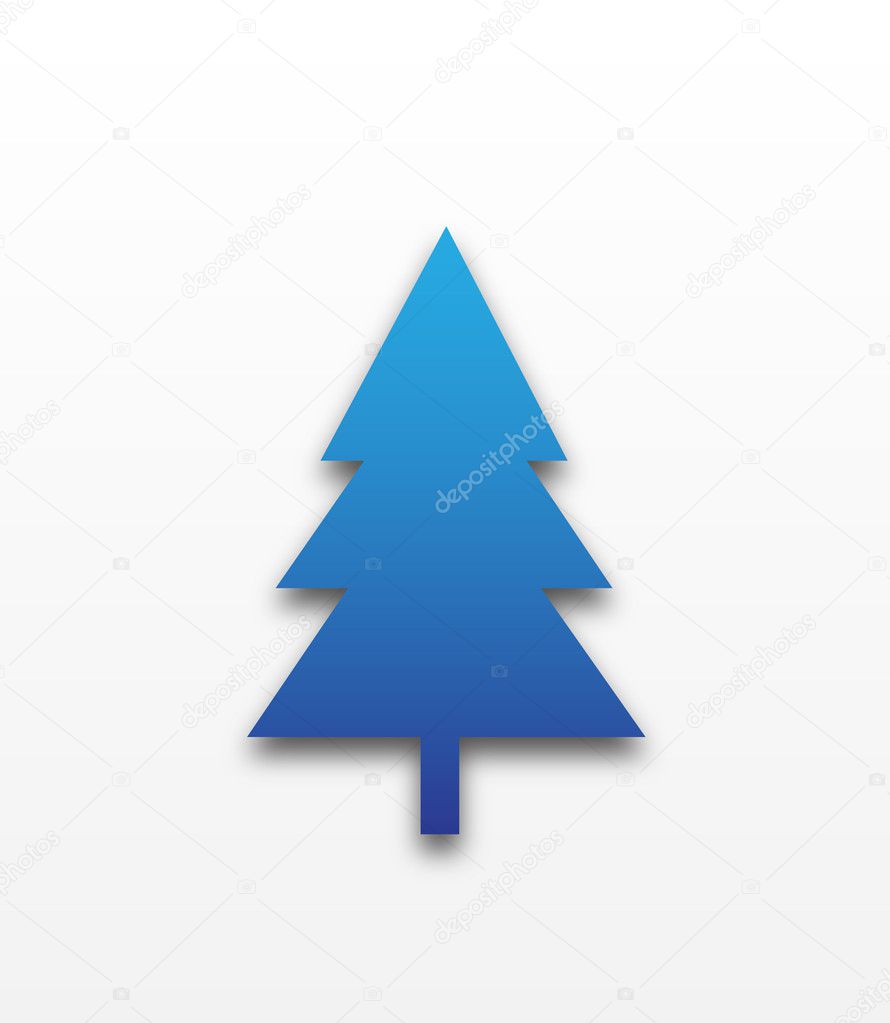 Blue christmas tree Stock Vector Image by ©pockygallery #14890007