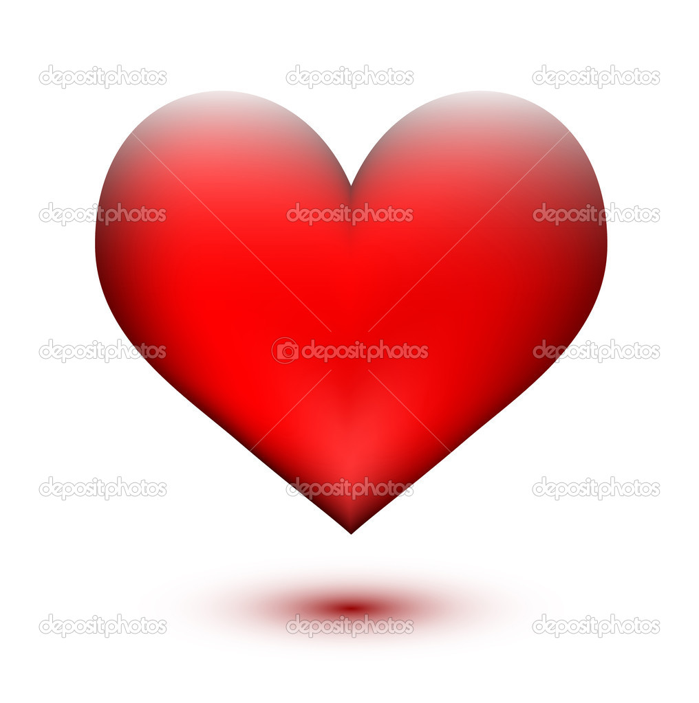 Red heart Stock Vector Image by ©pockygallery #16243645