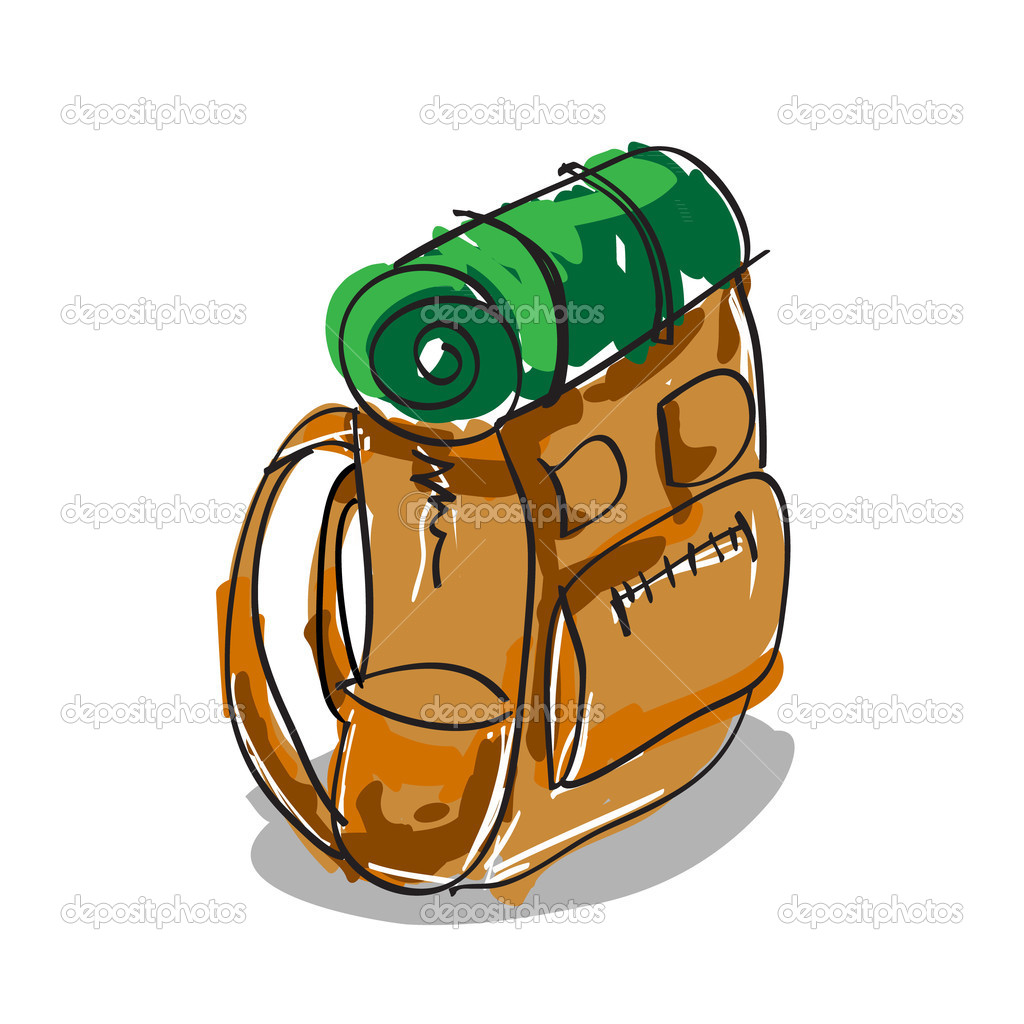 Camping bag Stock Vector Image by ©pockygallery #30664097