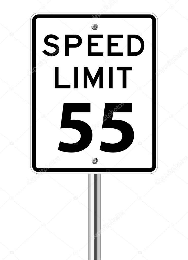 Speed Limit Sign 55