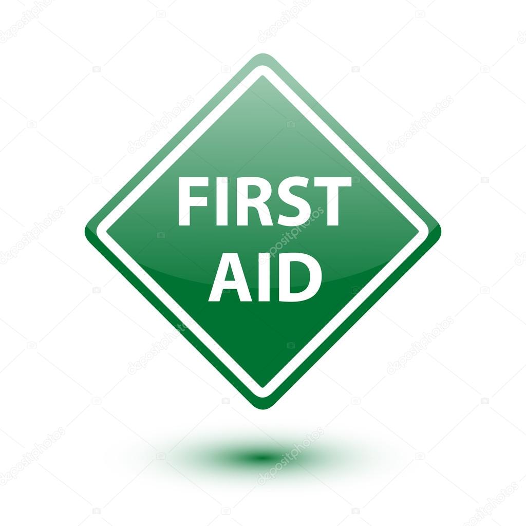 First aid green sign on white Stock Vector Image by ©pockygallery #50723745
