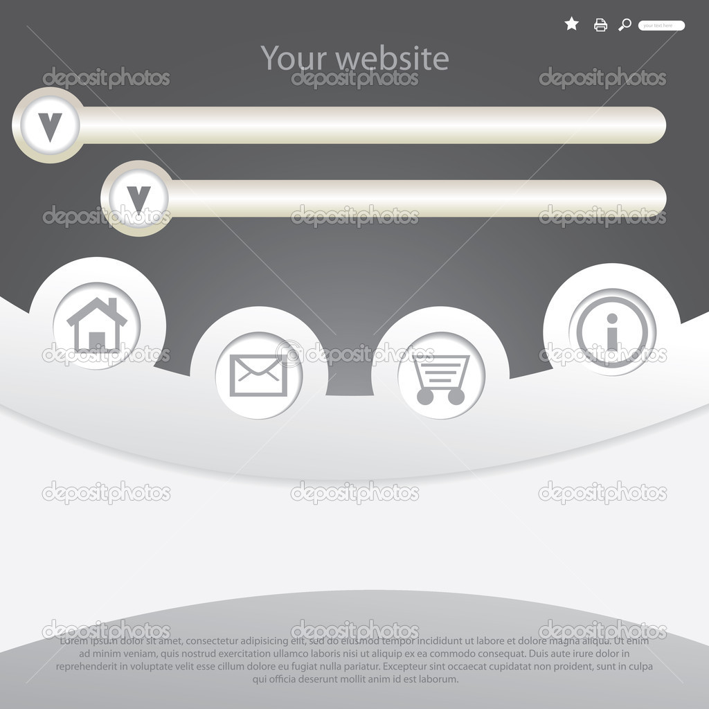 Vector website design template Stock Vector by ©evryka23 16237837 Vector website design template Stock Vector by ©evryka23 16237837