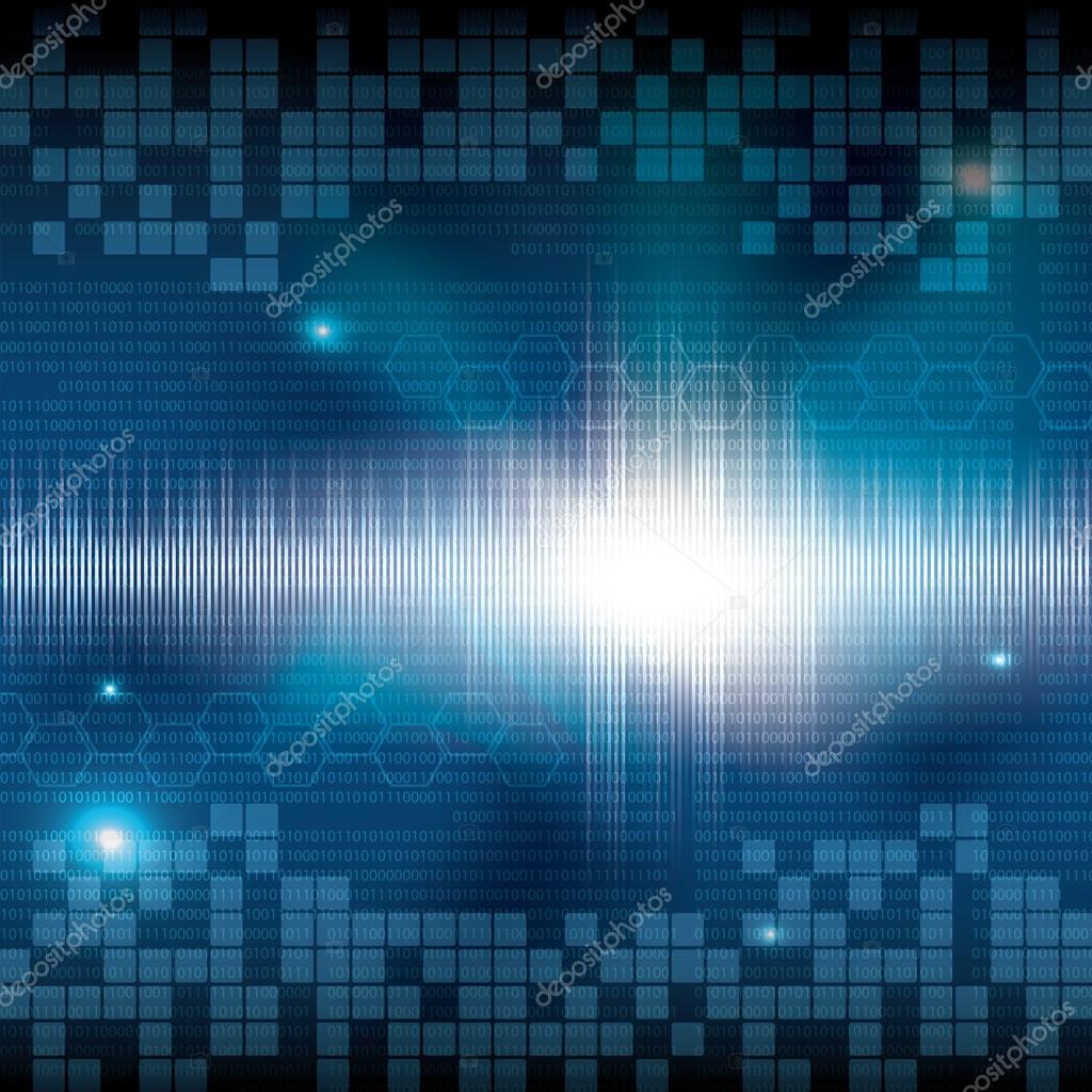 Abstract tech binary background Stock Vector Image by ©evryka23 #44457653