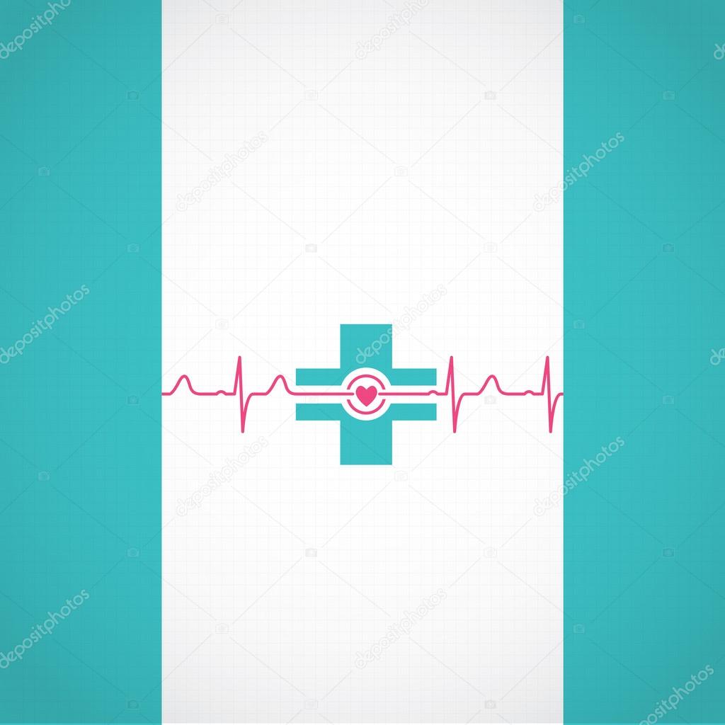 Abstract medical cardiology ekg background Stock Vector Image by ...