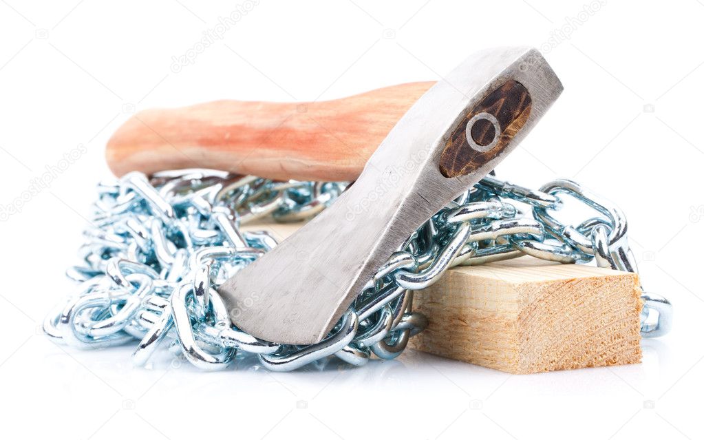 Axe and chain Stock Photo by ©yeti88 13591079