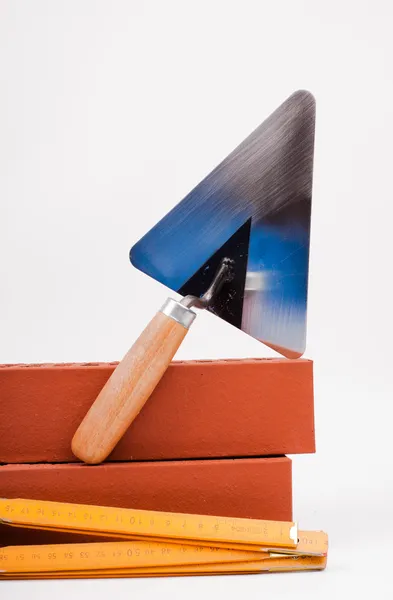 Brick and mason builder tools — Stock Photo © yeti88 #66222465