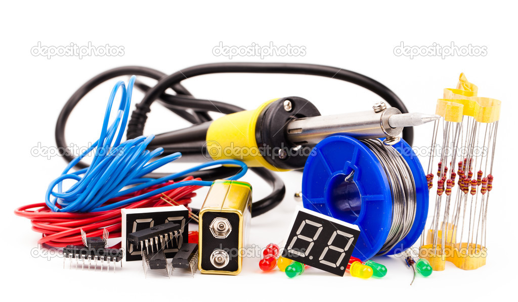 Set of electronic elements — Stock Photo © yeti88 #30298789