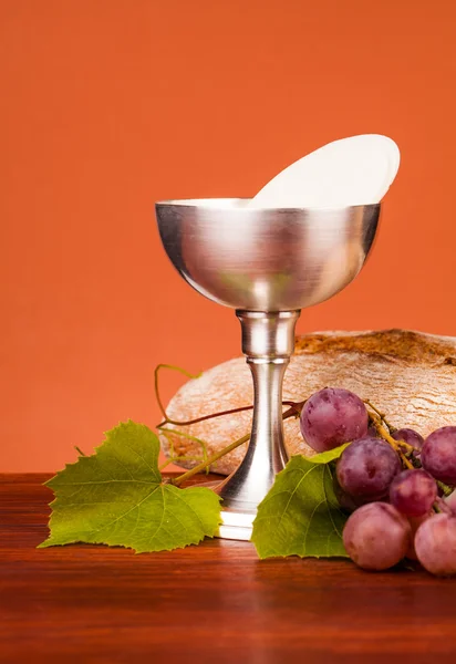 Holy communion corn and grapes — Stock Photo © yeti88 #60283629