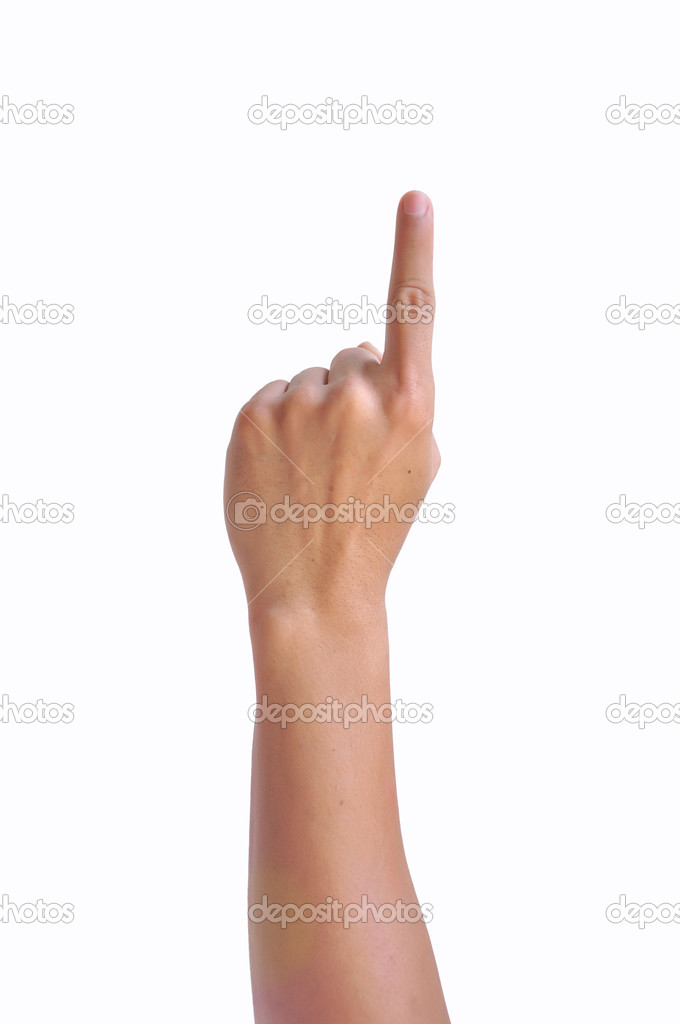 Man hand sign Stock Photo by ©thawats 38827761