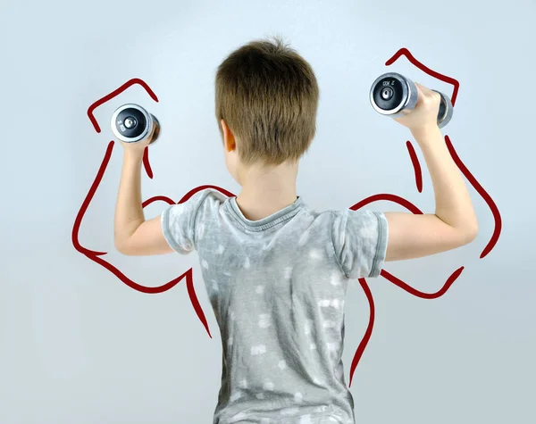 Children lifting weights Stock Photos, Royalty Free Children lifting ...