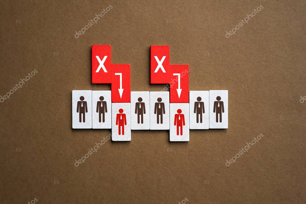 Despido de empleados del equipo. Reducir empleados, optimizar el ...