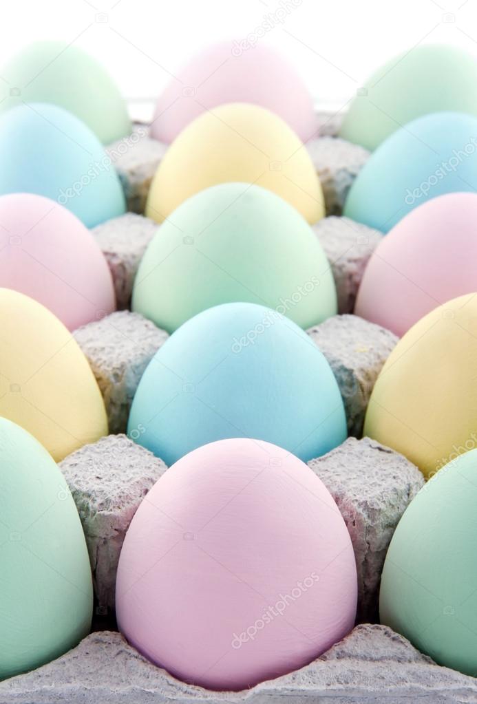 Pastel Decorated Easter Eggs
