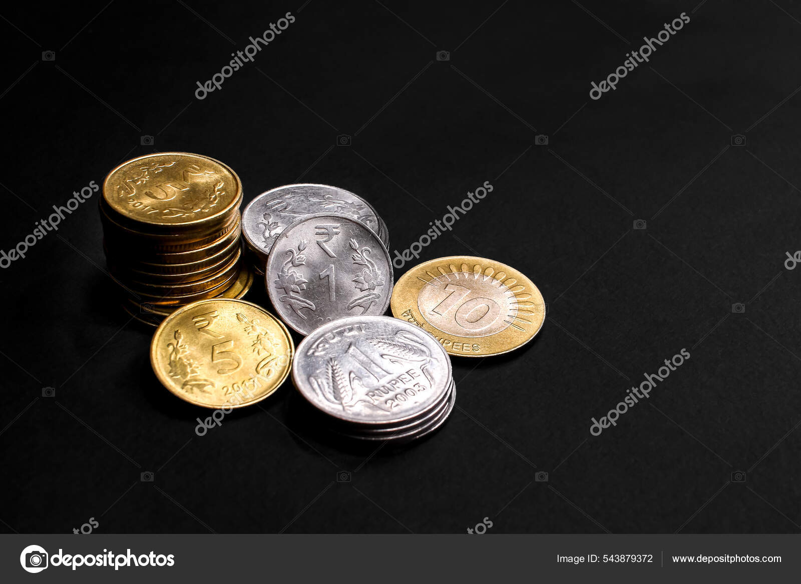 1 Rupee Coin Clipart Border