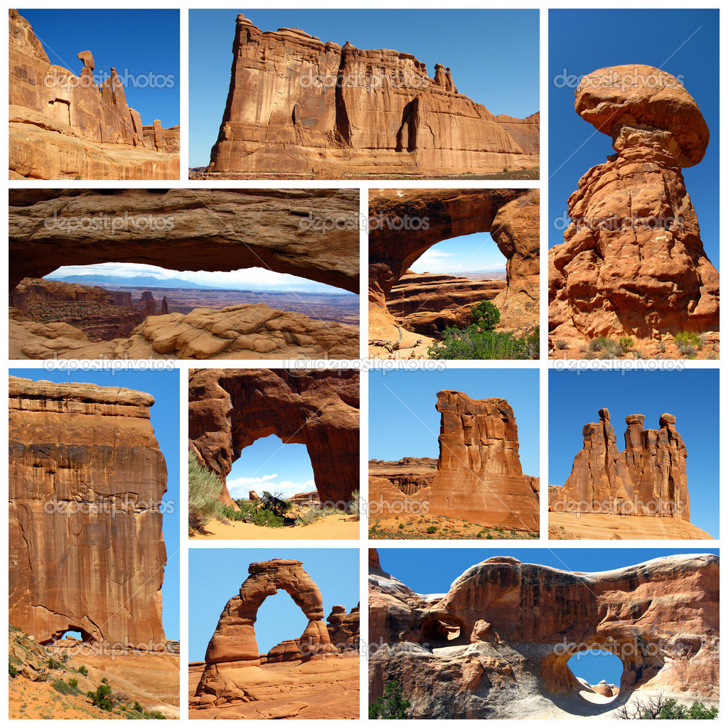 Arches National Park collage — Stock Photo © atm2003 #18298443