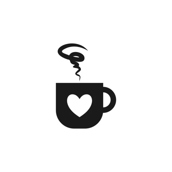 Cafe corazon imágenes de stock de arte vectorial | Depositphotos