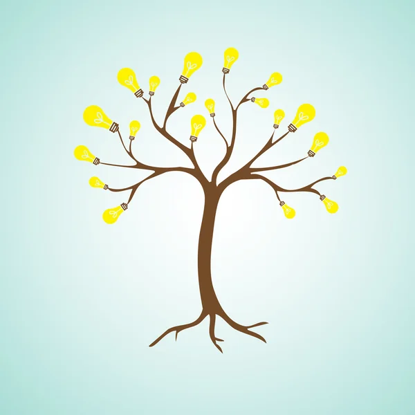 Light bulb tree Vector Art Stock Images | Depositphotos