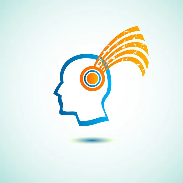 ᐈ Music notes hair design stock vectors, Royalty Free brain music notes ...