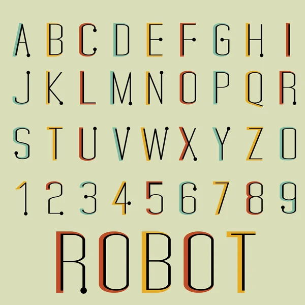 9,000,000+ vectores de Robot font letters, imágenes vectoriales ...