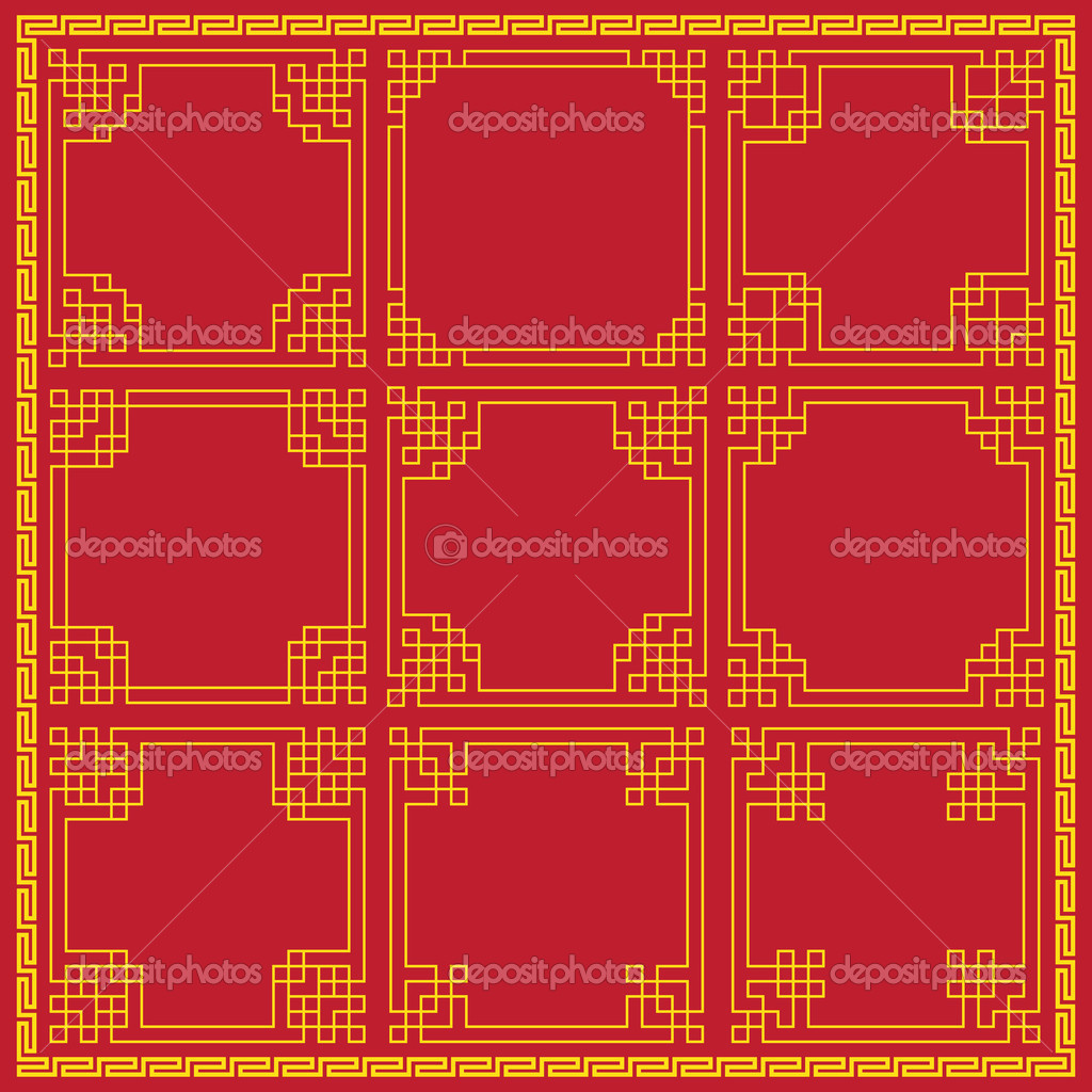 Chinese decorative frame Stock Vector Image by ©comzeal #44280479