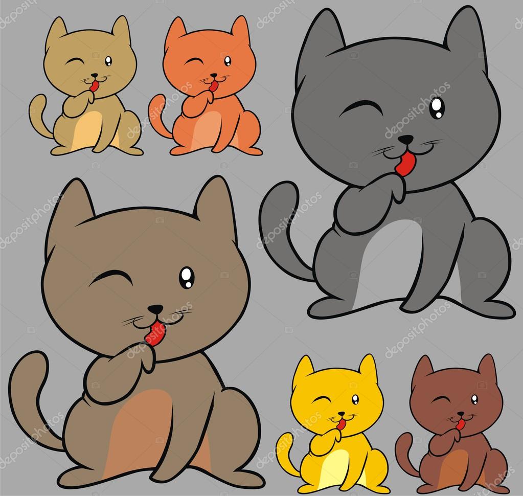 Cute little cat Stock Vector Image by ©aketlee #27632761