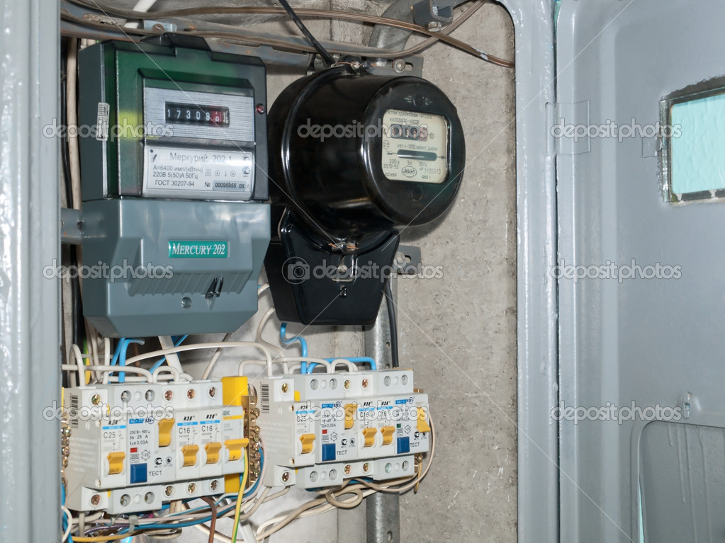 Electric counters of two generations — Stock Editorial Photo © wadrus.p ...