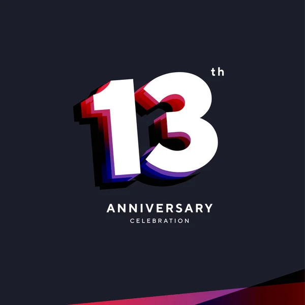 13th year logo Vector Art Stock Images | Depositphotos