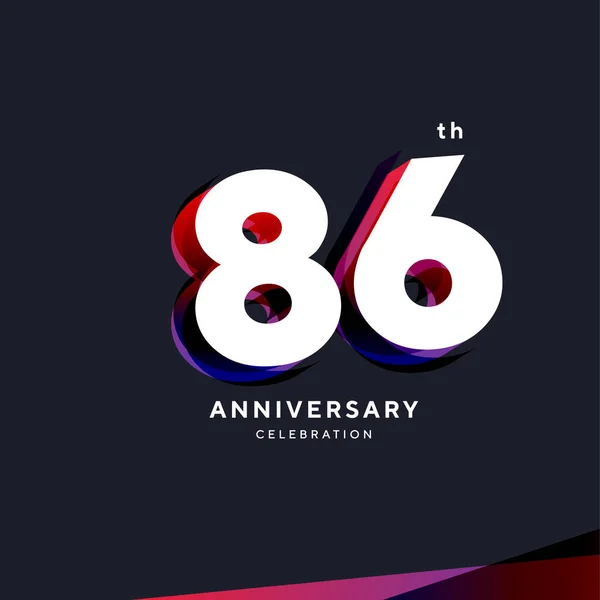 86 anniversary logo Vector Art Stock Images | Depositphotos