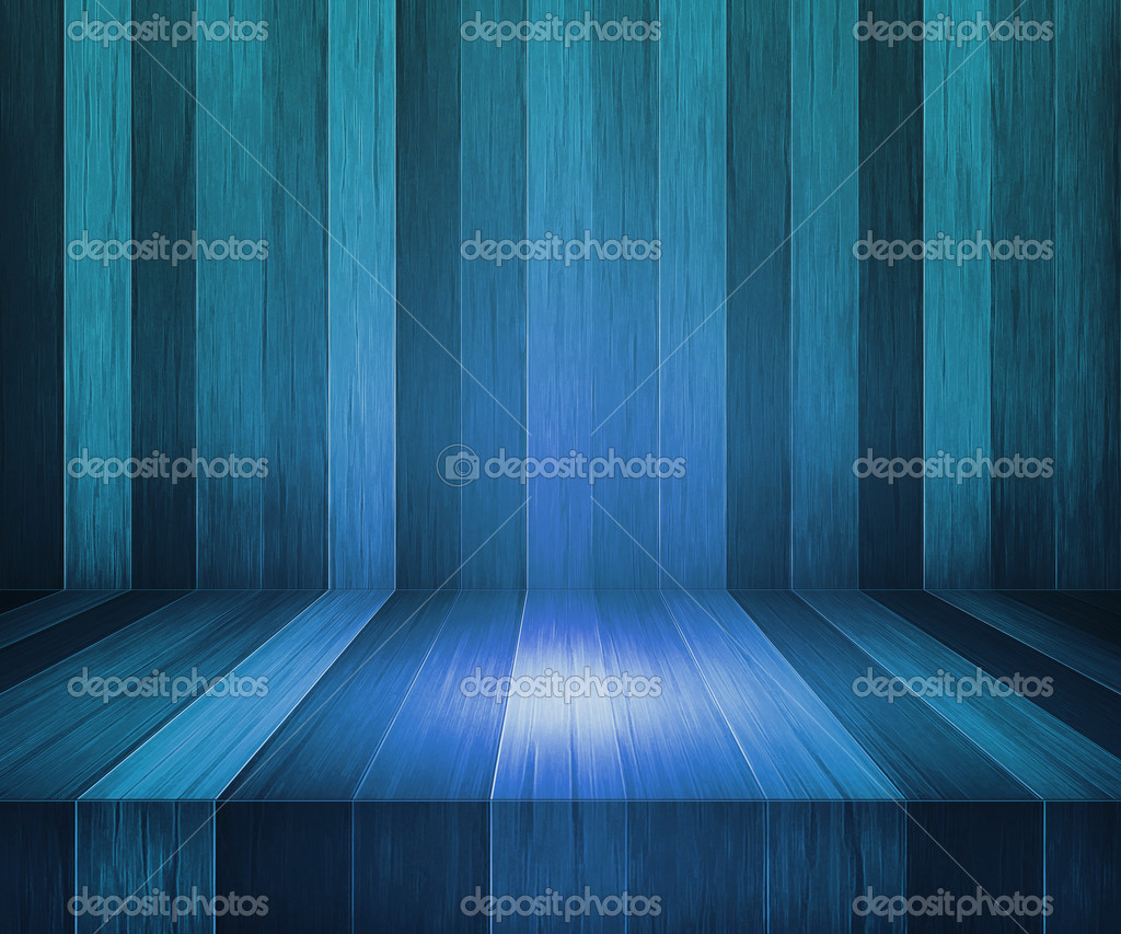 Blue Wooden Stage Background — Stock Photo © BackgroundStor #25735449