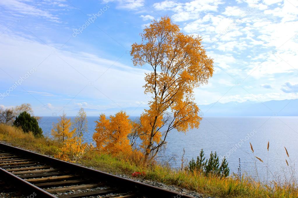 Cirum-Baikal Railway along Lake Baikal, Russia - Part of the Historic ...