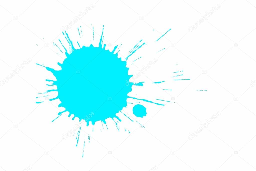 Cyan Farbe splash — Stockfoto © hayatikayhan #36446059
