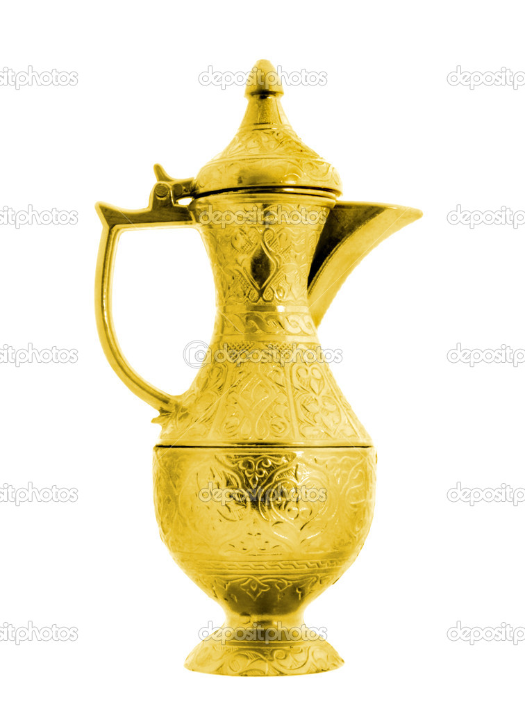Turkish ottoman style golden pitcher Stock Photo by ©hayatikayhan 36446263