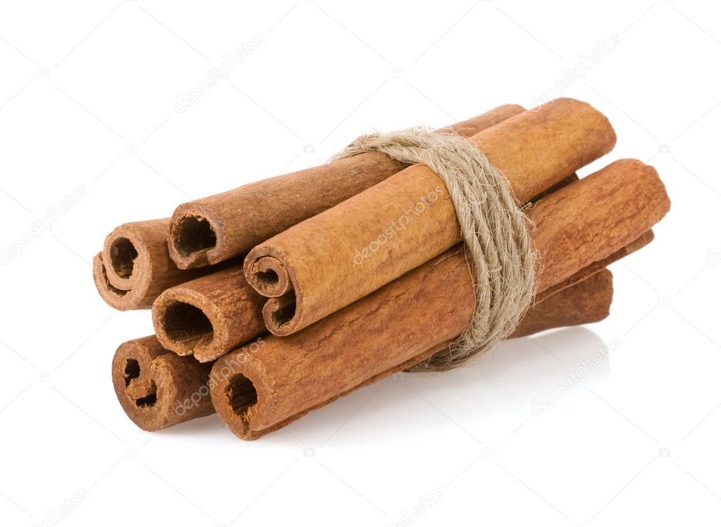 Cinnamon sticks on white Stock Photo by ©seregam 13466648