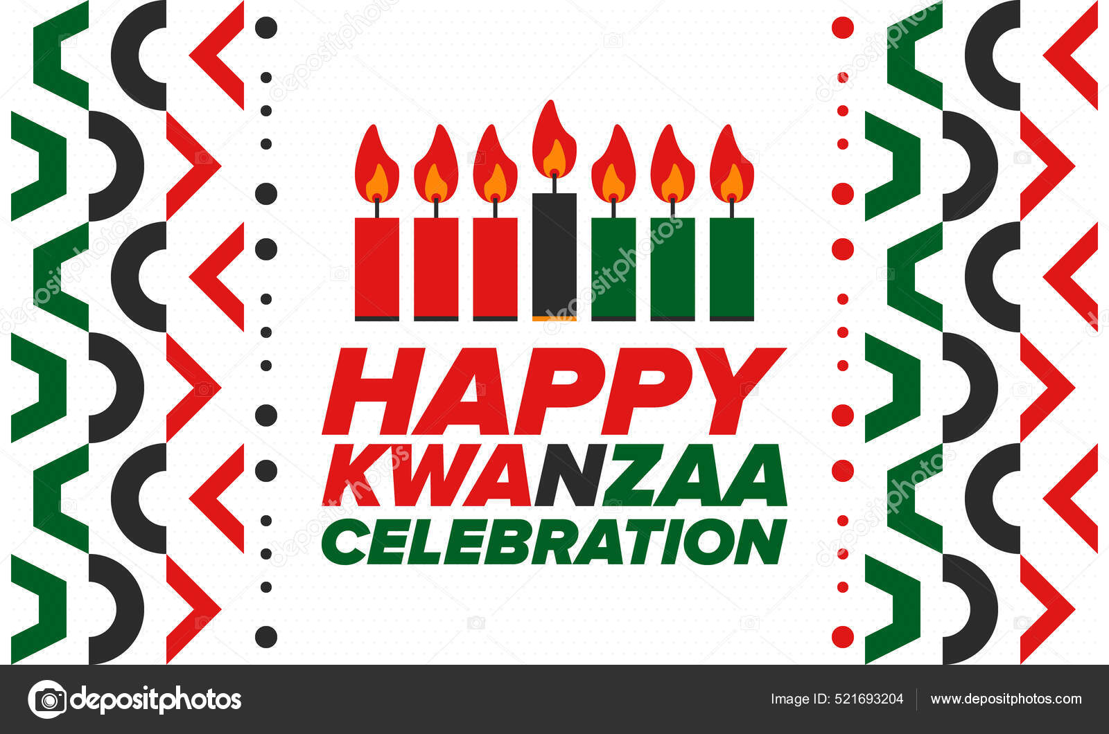 Kwanzaa Happy Celebration African African American Culture Holiday ...