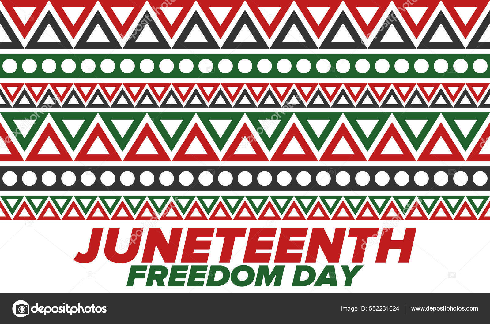 Juneteenth Independence Day Freedom Emancipation Day Annual American ...