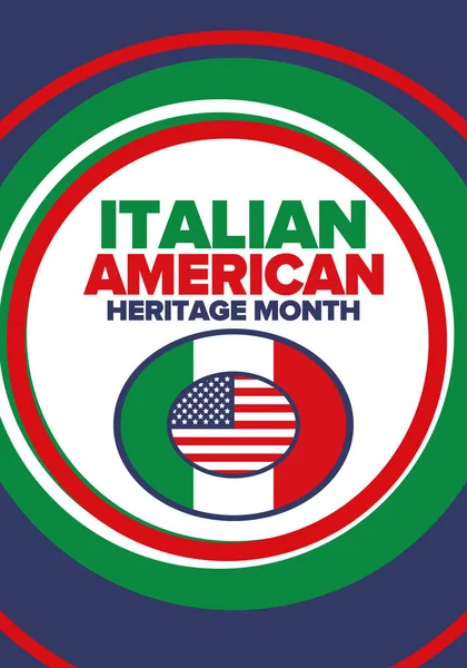 Imagens vetoriais Italian american heritage month | Depositphotos